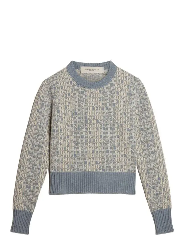 GOLDEN GOOSE Crewneck Long-sleeved Jumper - Gray