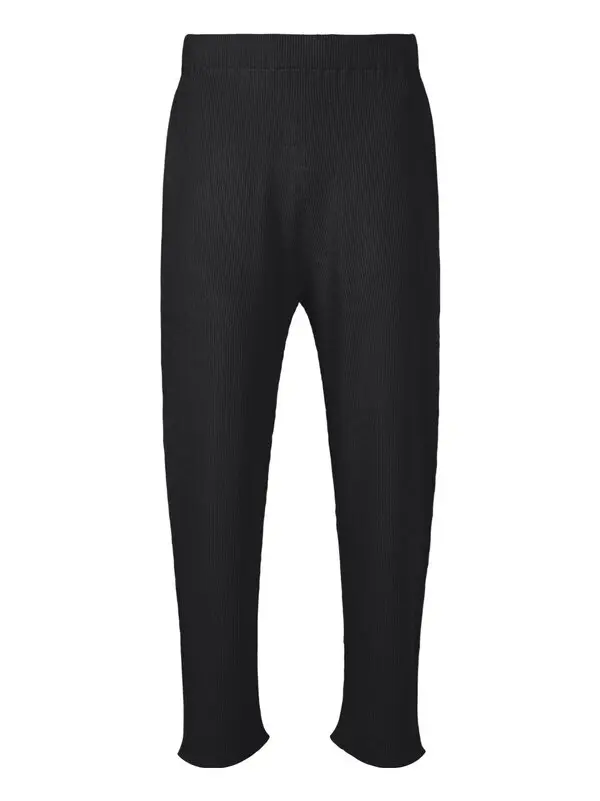 Issey Miyake Ribbed Trousers - Black