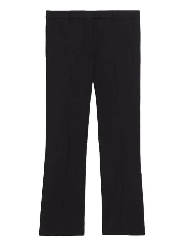 Max Mara Mid-rise Cropped Trousers - Black