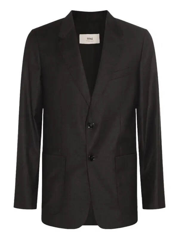 Ami Button-up Jacket - Black