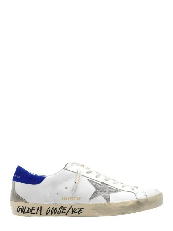 GOLDEN GOOSE Star Patch Lace-up Sneakers - White