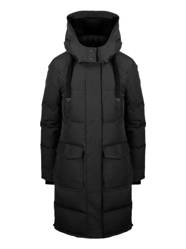 Moose Knuckles Bonaventure Hooded Mid-length Parka - Black