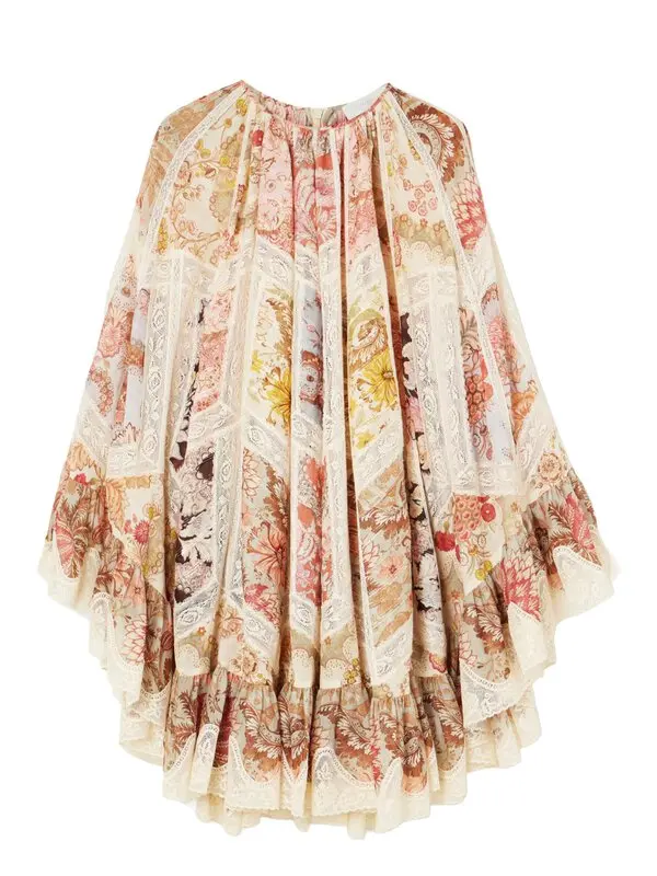 Zimmermann Daylight Flutter Mini Dress - Multicolor