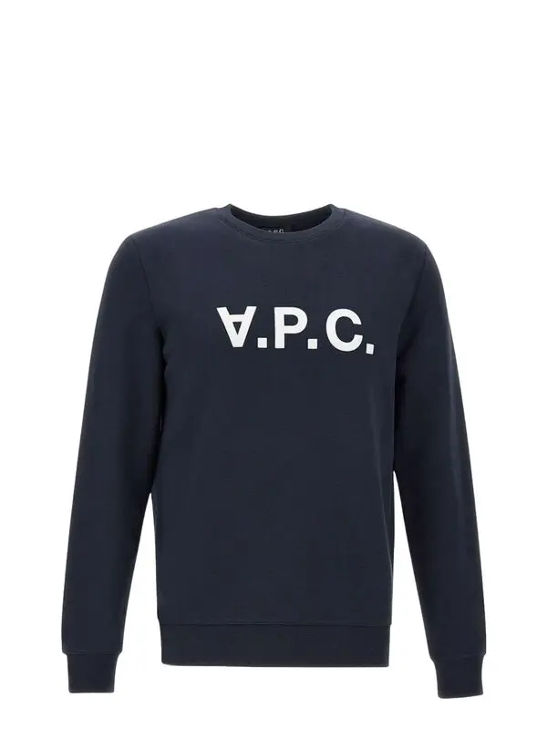 A.p.c. Logo Print Crewneck Sweatshirt - Black