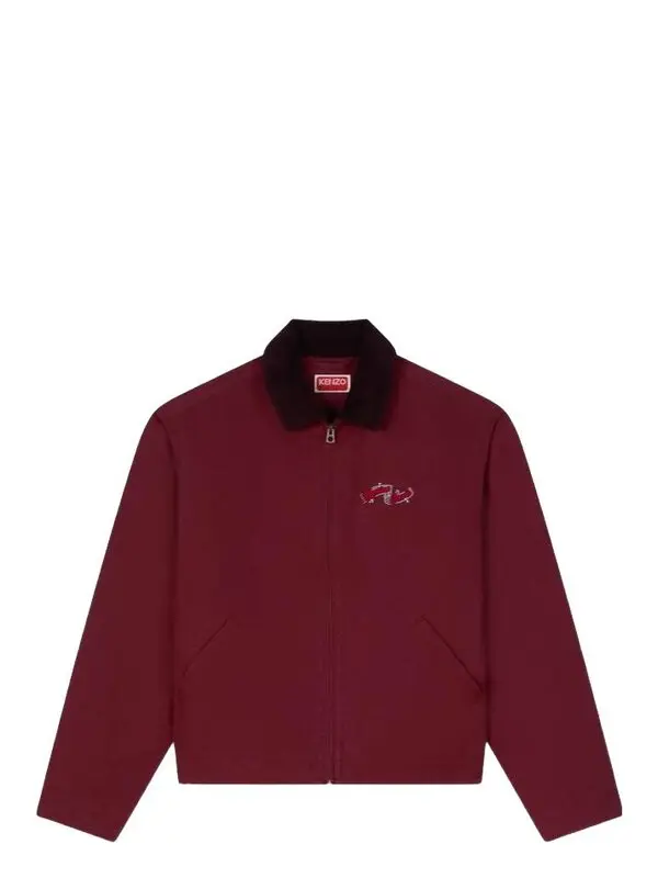 Kenzo Embroidered Utility Jacket - Garnet