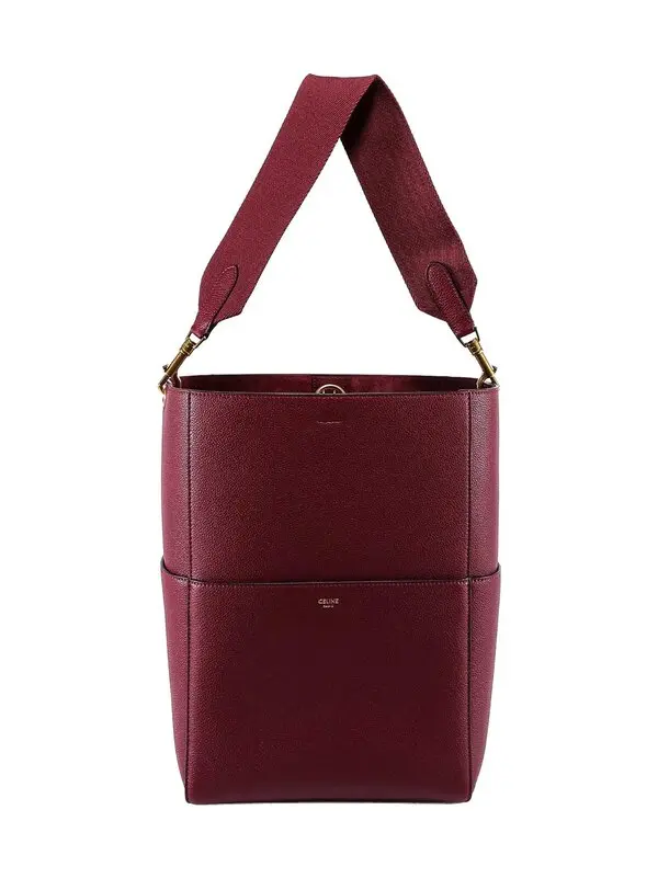 Celine Logo Shoulder Bag - Brown