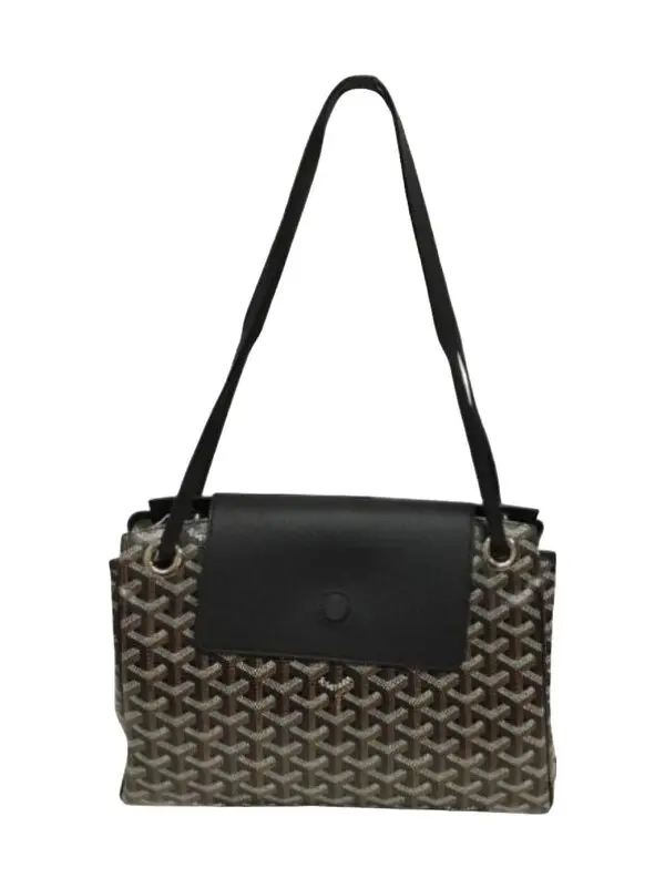 Goyard Shoulder Bag With Logo Details - Black