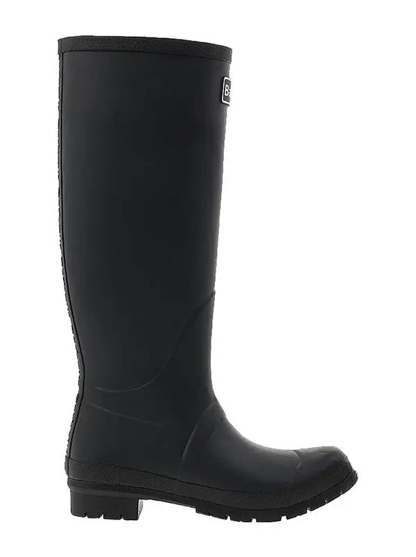 Barbour Tall Round Toe Boots - Black