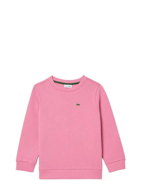 Lacoste Logo Patch Crewneck Sweatshirt - Pink