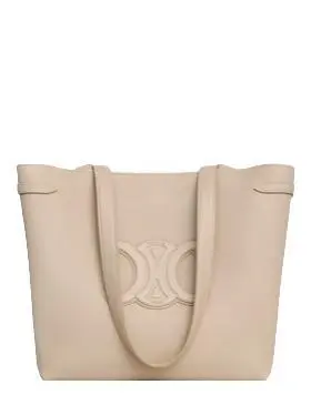 Celine Small Cabas Anaïs Cuir Triomphe Grained Calfskin - Cappuccino