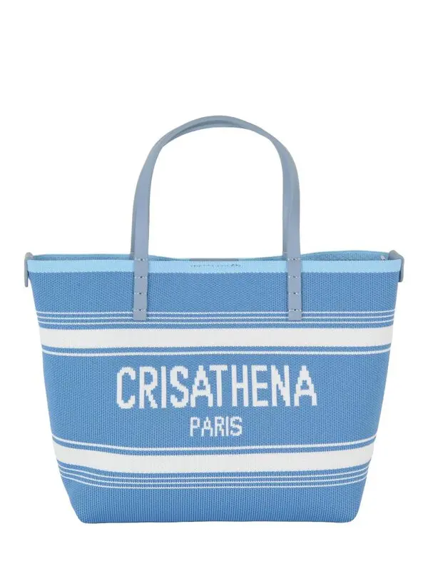 CRISATHENA Small Handle Shoulder Bag - Blue