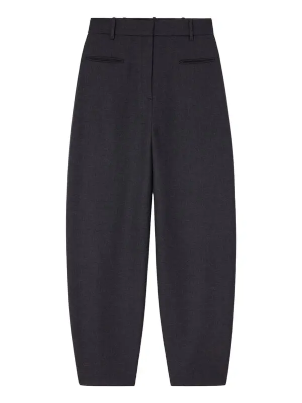 GANNI Grey Wool Suiting Trousers - Phantom