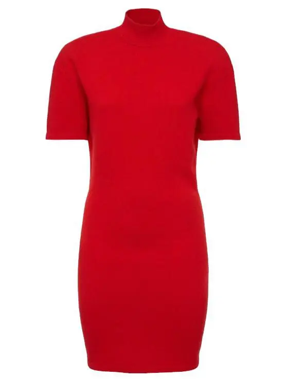 Jacquemus La Robe Maille Castagna Wool Mini Dress - Red