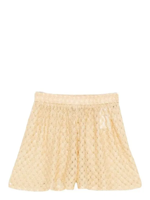 Missoni Lurex Detailed Shorts - Nude