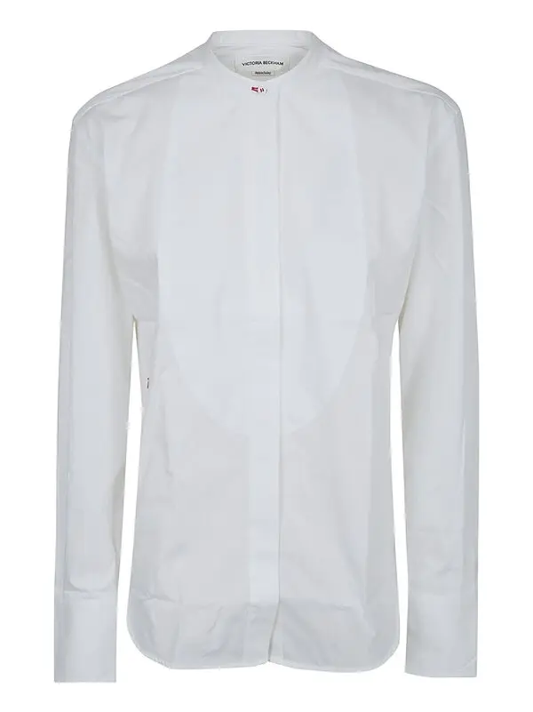 Victoria Beckham Bib Detail Shirt - White