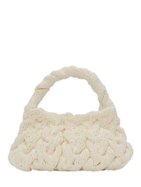 J.W.ANDERSON Jw Anderson Cable Knit Tote Bag - Off White
