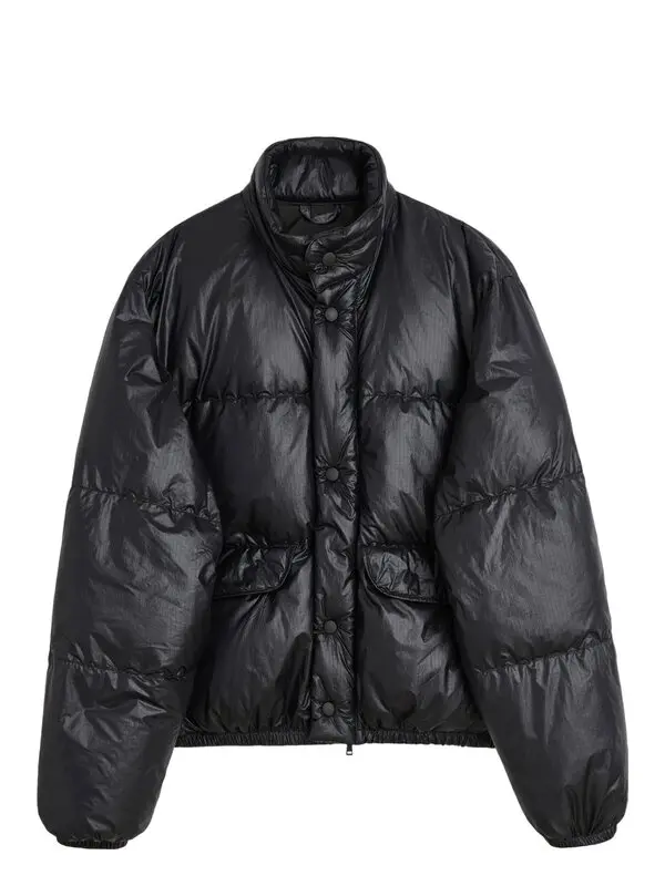 Our Legacy Puffer Jacket With Two-way Zipper - Black