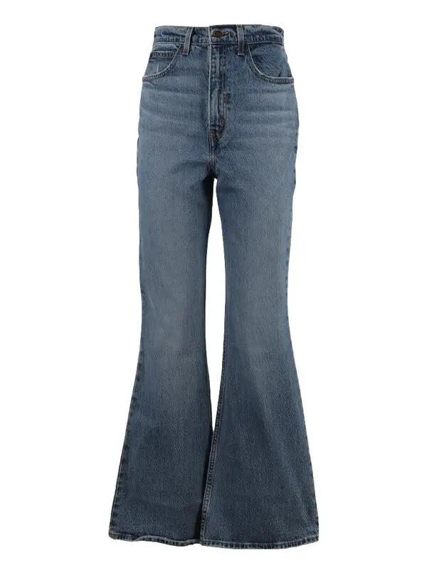 LEVI'S Logo Denim Flare Trousers - Blue