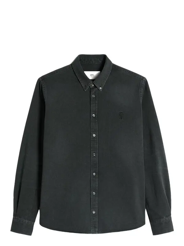 Ami De Coeur Button-down Shirt - Black
