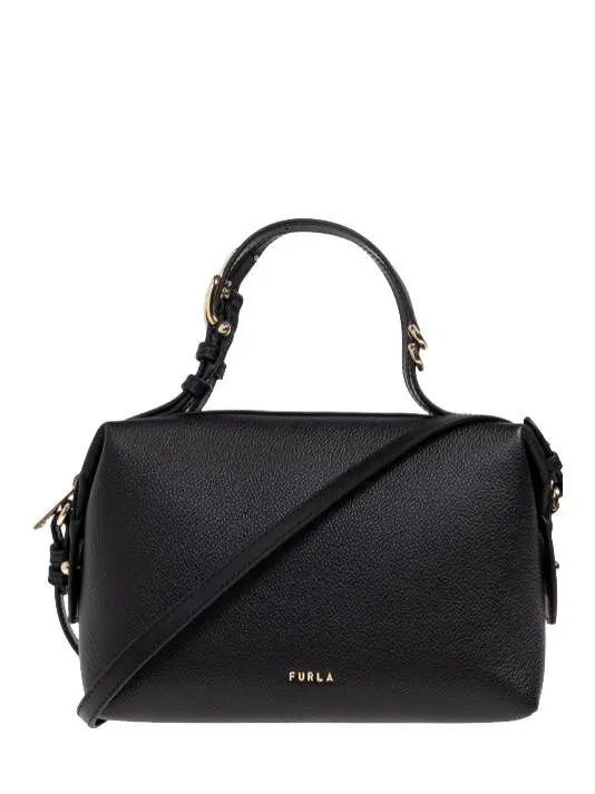 Furla Logo Mini Shoulder Bag - Black