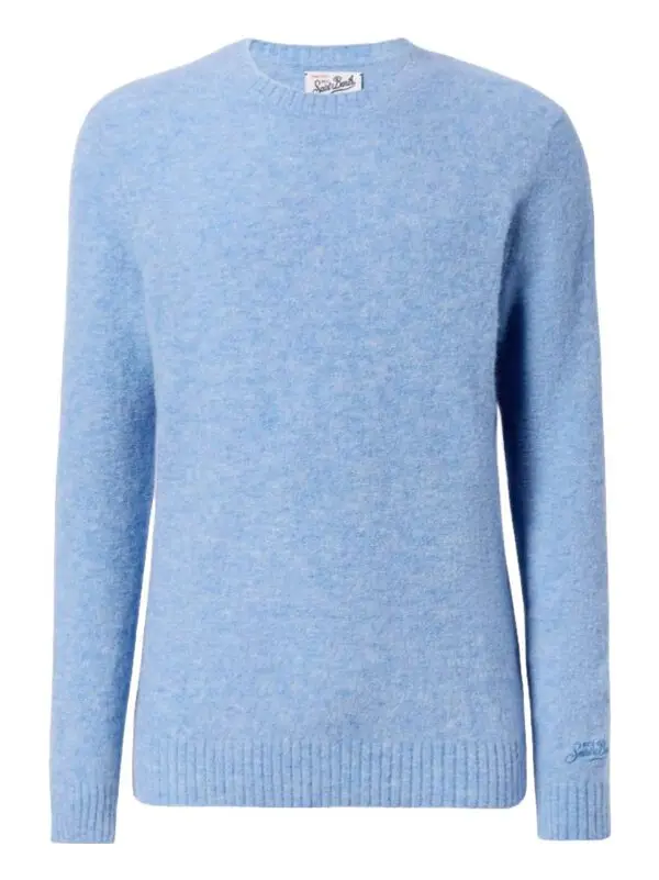 MC2 SAINT BARTH Regent Crewneck Knitted Jumper - Light Blue