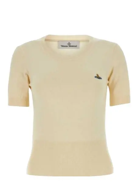 VIVIENNE WESTWOOD Bea Top With Saturn Logo Embroidery - Nude