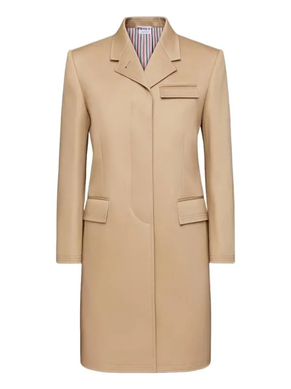 Thom Browne High-armhole Chesterfield Coat - Nude