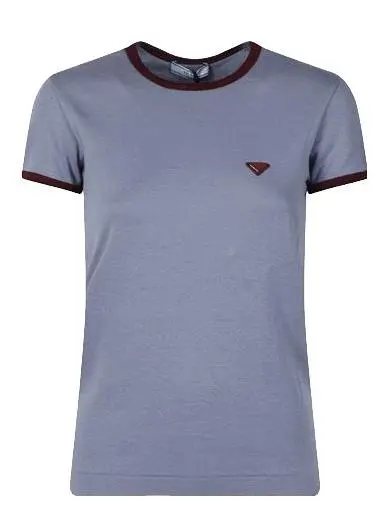 Prada Short Sleeve Crewneck T-shirt - Purple