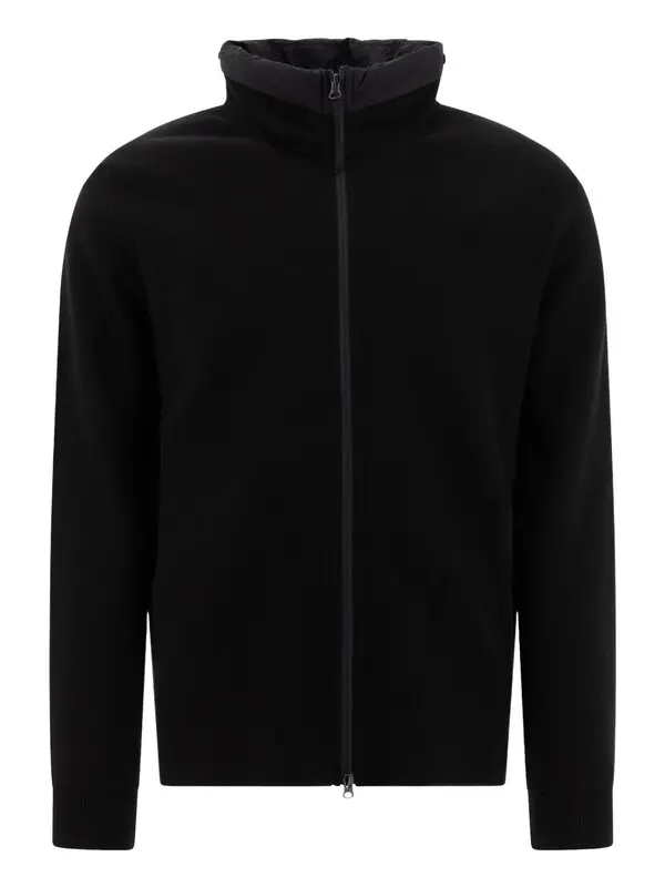 C.P. COMPANY Series Zip Cardigan - Black