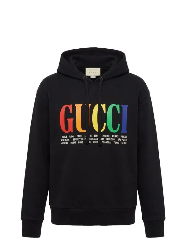 Gucci Cities Hooded Sweater - Black