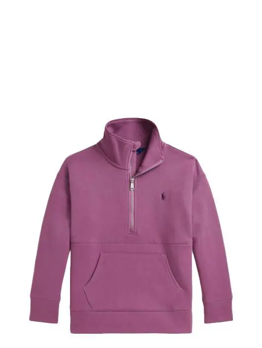 Polo Ralph Lauren High Neck Half-zip Sweatshirt - Purple