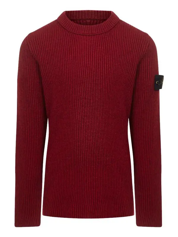 Stone Island Pullover Sweater - Red
