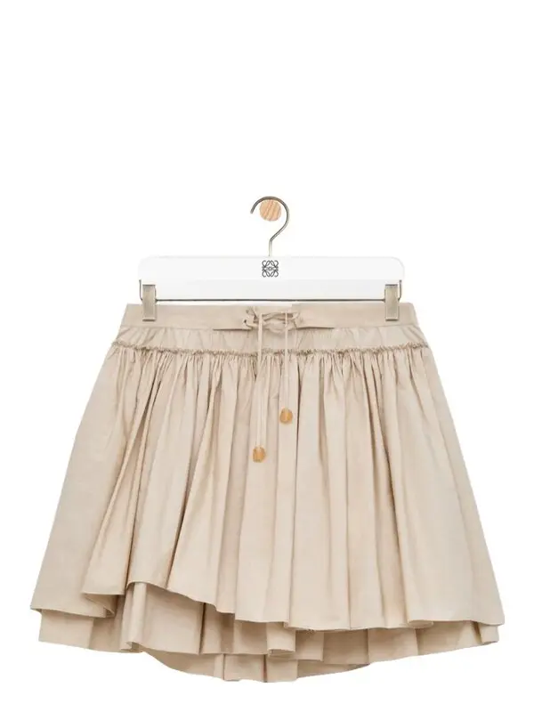 Loewe Layered Mini Skirt - Light Beige