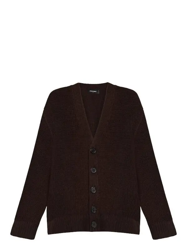 Dsquared2 Long-sleeved Button-up Cardigan - Black