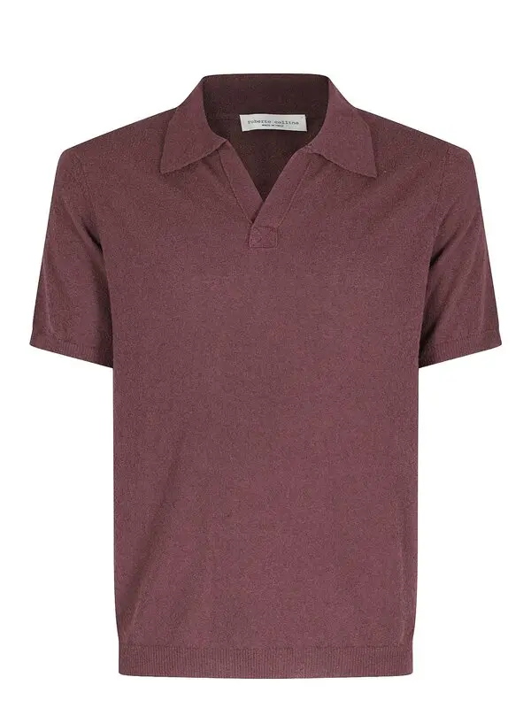 ROBERTO COLLINA Short-sleeved Polo Shirt - Fico