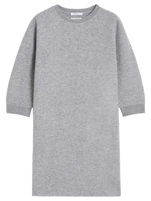 Max Mara Wool And Cashmere Jersey Dress - Gray