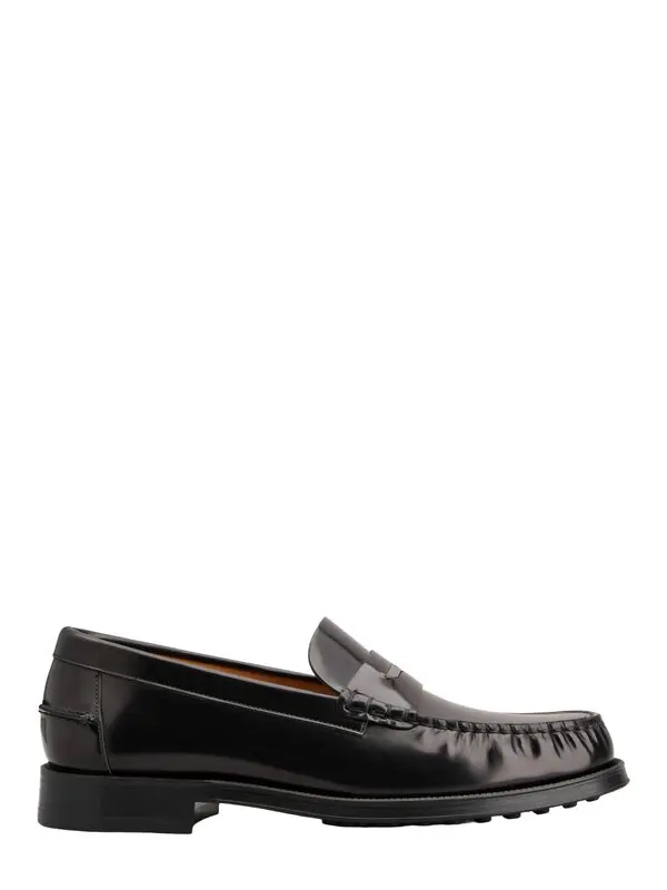 TOD'S Leather Loafers - Black