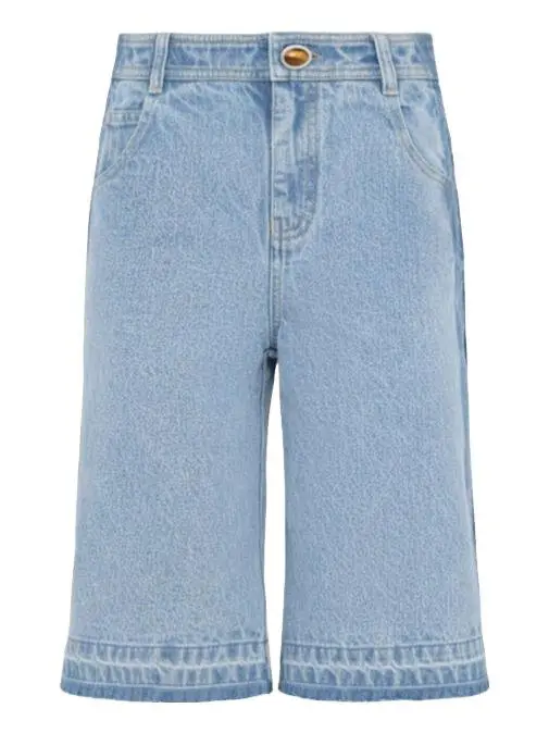 Christopher Esber Belted Denim Shorts - Blue