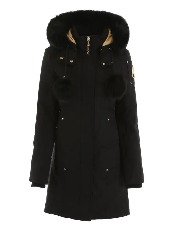 Moose Knuckles Pompom Parka - Black