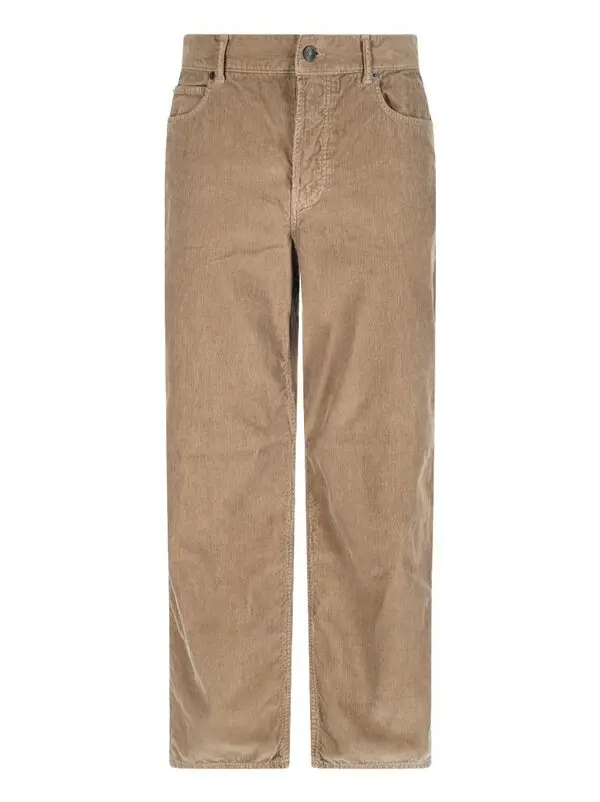 THE ROW Rossen Corduroy Chino Trousers - Brown