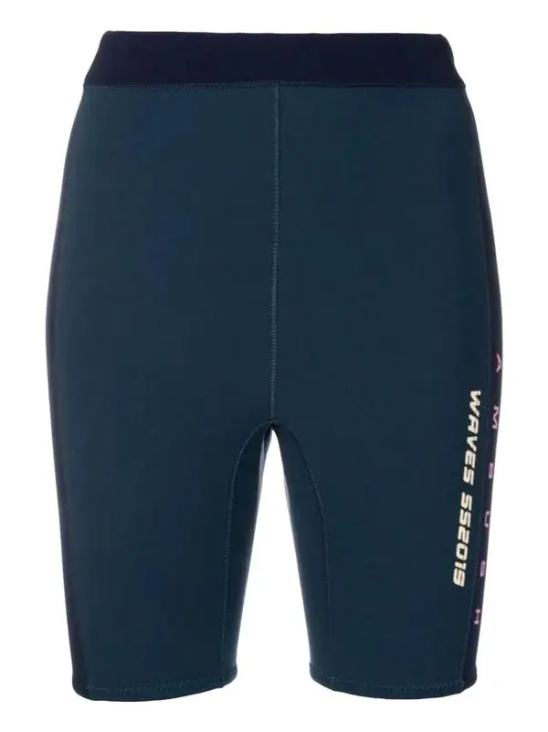 AMBUSH Logo Detailed Shorts - Blue