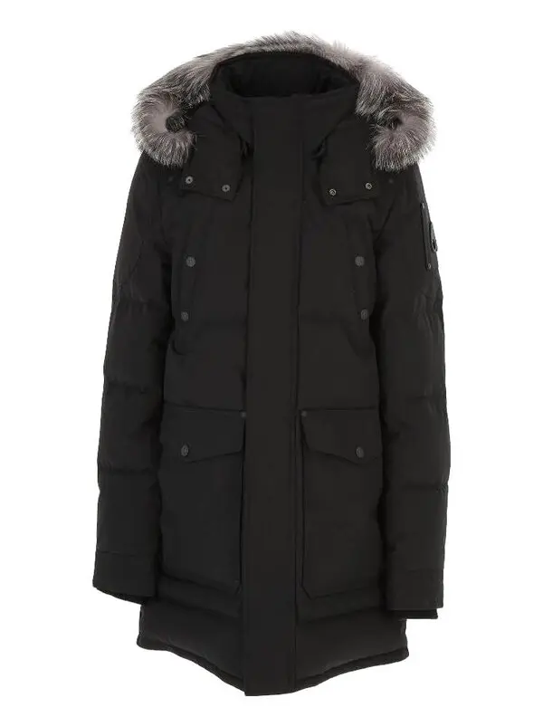 Moose Knuckles Big Ridge Parker Down Jacket - Black