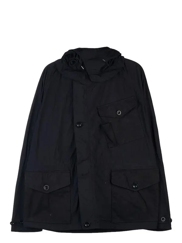 TEN C Long-sleeved Hooded Jacket - Black