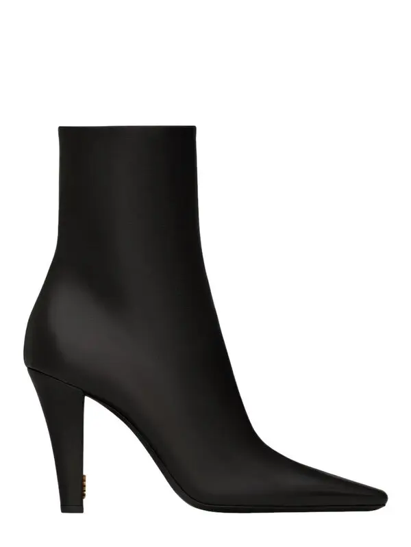 Saint Laurent Jill Pointed Toe Boots - Black