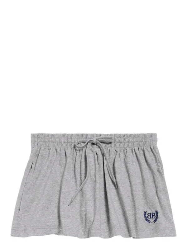Balenciaga Laurel Classic Football Mini Skirt - Hemp Gray
