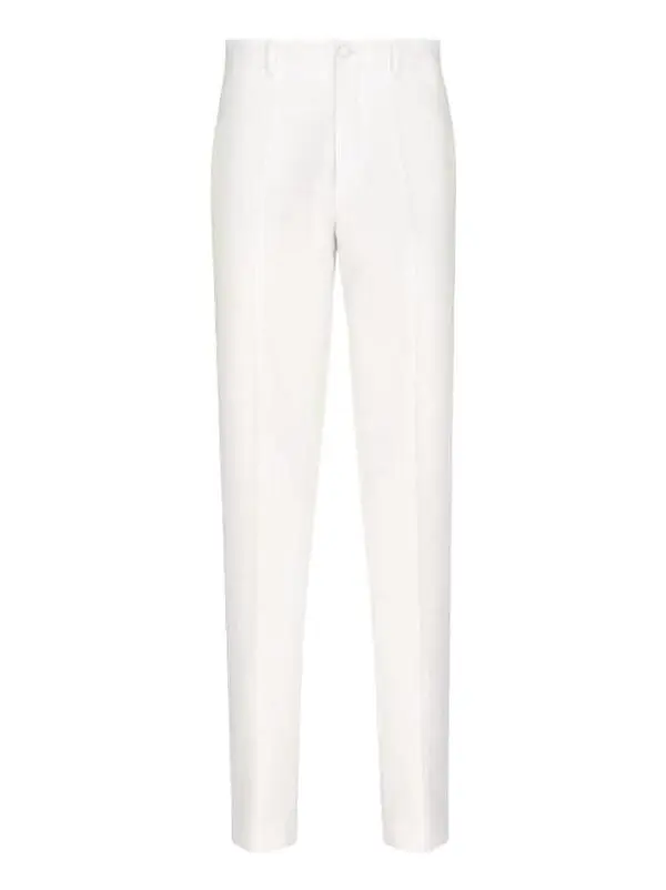 Dior Ankle Slit Detailed Trousers - White