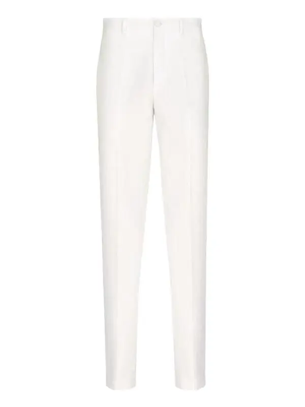Dior Ankle Slit Detailed Trousers - White