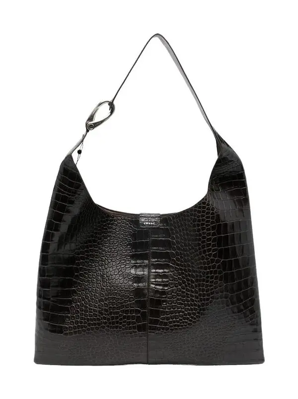 Soeur Adjustable Shoulder Strap Shoulder Bag - Black