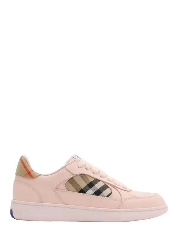 Burberry Checked Lace-up Sneakers - Flora/sand