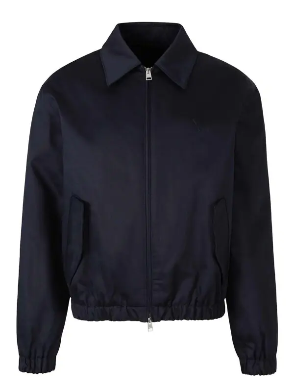 Ami De Coeur Zipped Jacket - Night Blue